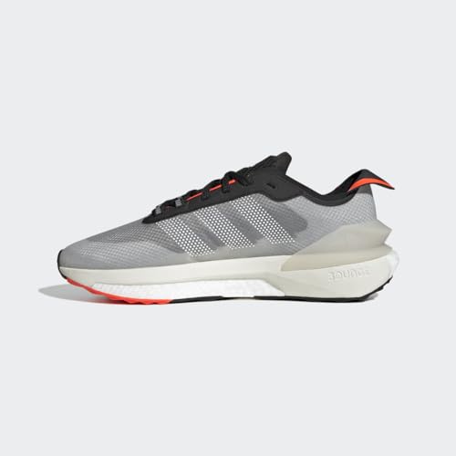 adidas Unisex Avery Running Shoe, Black/Black/Solar Red, 8.5 US Men