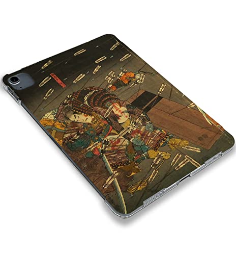 Cute Japanese Antique Samurai case Compatible with iPad Mini Air Pro 7.9 8.3 9.7 10.2 10.9 11 12.9 inch Pattern Cover New 2022 2021 Trifold Stand 3 4 5 6 7 8 9 Generation 71 (9.7" 5/6 gen)