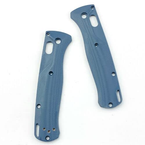 1Pair Handle Non-slip Patch DIY G10 Scales Kits For Benchmade Bugout 535 Knife (Grey)