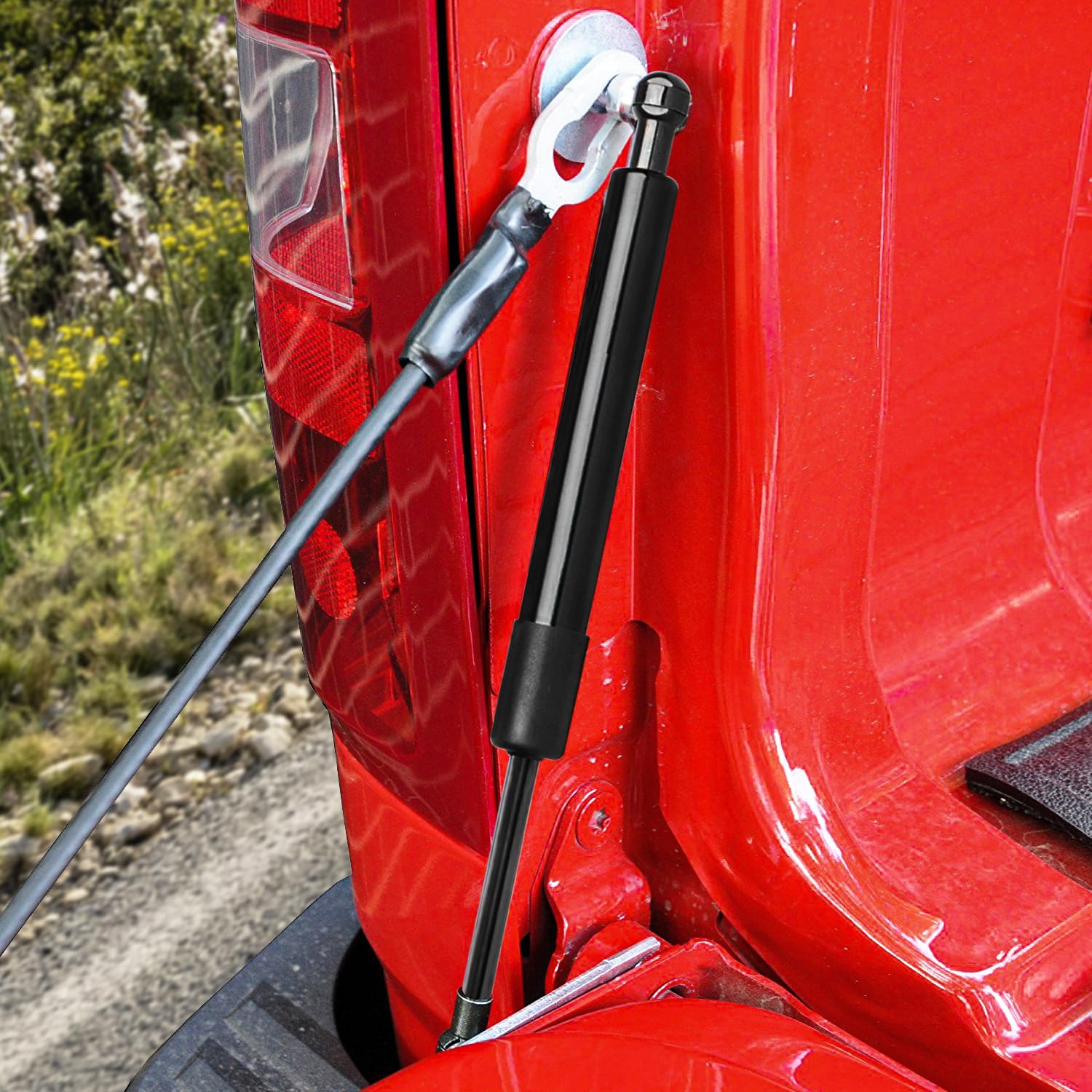 KitsPro Truck Tailgate Assist Accessories Compatible with 2009-2018 Dodge Ram 1500 and 2019-2024 Ram 1500 Classic, 2010-2024 Ram 2500 3500 Tailgate Damping Strut Accessories