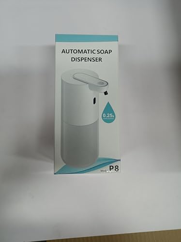 Josnown Automatic Foaming Soap Dispenser - 4 Gear Foaming Adjustable, USB Rechargeable, IPX5, Wall Mounted Sticker Available - 13.5oz/400ML Touchless Hand & Dish Soap Dispenser for Bathroom Kitchen