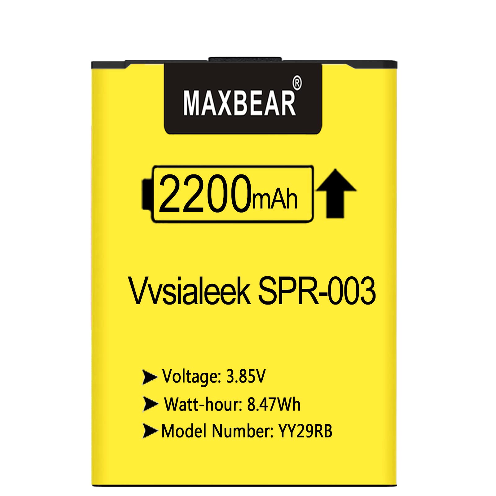MAXBEAR 3DS XL SPR-003 Battery, 2200mAh 3.85V Replacement Battery for Nintendo 3DS XL SPR-003 and New 3DS XL RED-001 SPR-A-BPAA-CO XL Console