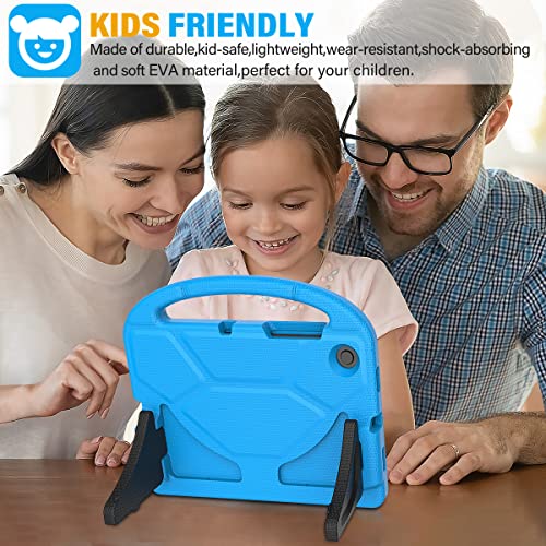SUPLIK Kids Case for Samsung Galaxy Tab A8 10.5 inch 2022, Galaxy Tab A8 10.5" Case with Screen Protector, Shockproof Handle Stand Protective Cover for Tab A8 10.5 Tablet (SM-X200/X205/X207), Blue