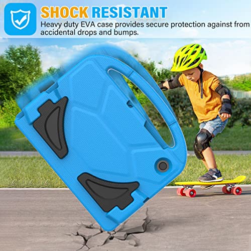 SUPLIK Kids Case for Samsung Galaxy Tab A8 10.5 inch 2022, Galaxy Tab A8 10.5" Case with Screen Protector, Shockproof Handle Stand Protective Cover for Tab A8 10.5 Tablet (SM-X200/X205/X207), Blue