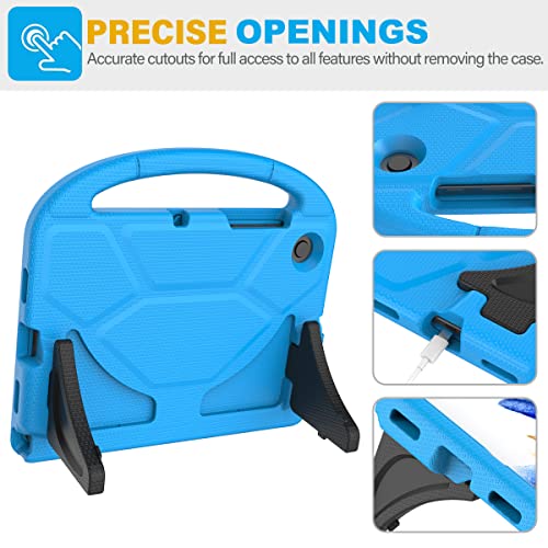 SUPLIK Kids Case for Samsung Galaxy Tab A8 10.5 inch 2022, Galaxy Tab A8 10.5" Case with Screen Protector, Shockproof Handle Stand Protective Cover for Tab A8 10.5 Tablet (SM-X200/X205/X207), Blue