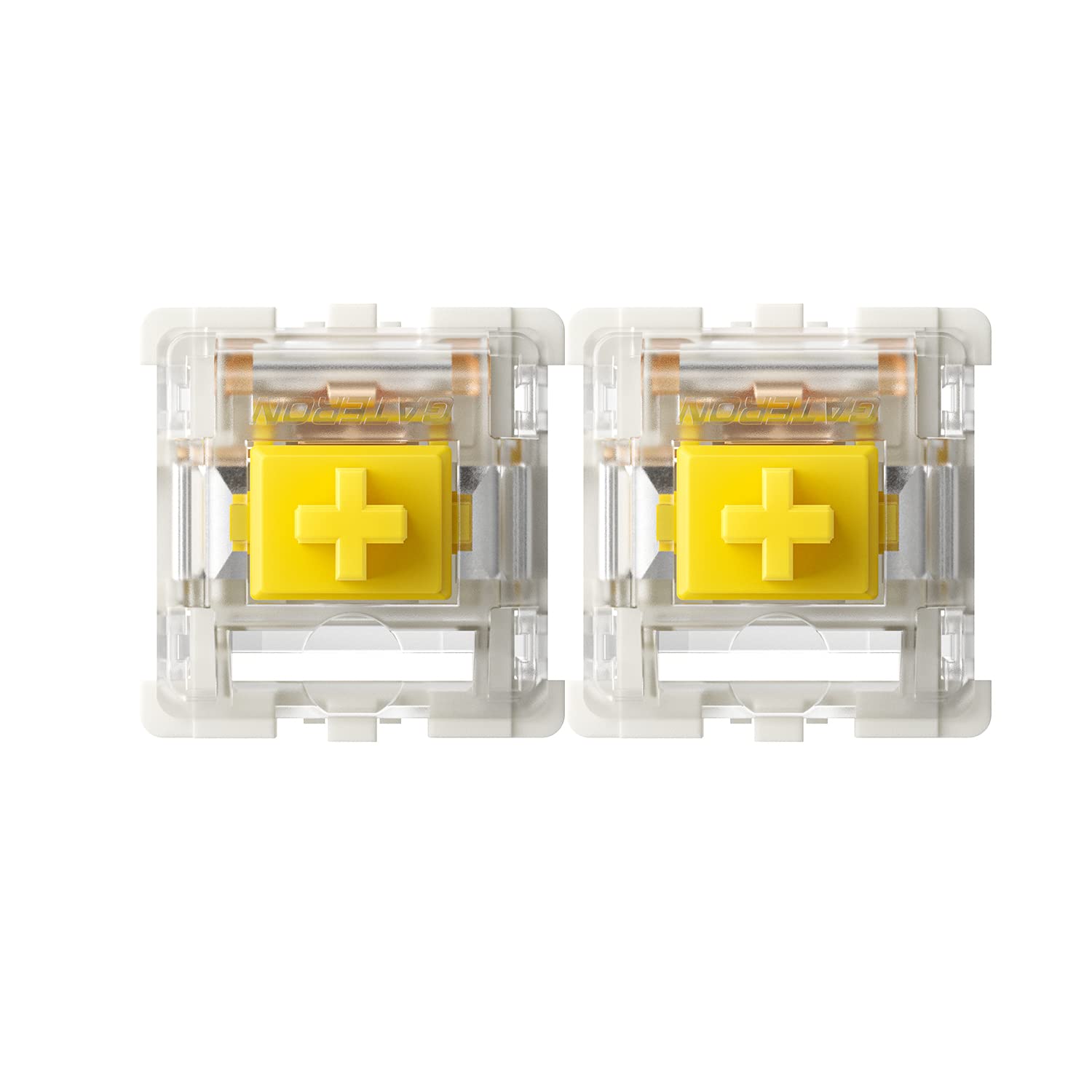 Gateron G Yellow Pro Switches Pre-lubed 3pin RGB SMD Linear for Gaming Mechanical Keyboard(108 Pcs, Yellow)