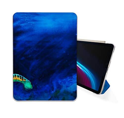 Cute Ocean Turtle Painted case Compatible with iPad Mini Air Pro 7.9 8.3 9.7 10.2 10.9 11 12.9 inch Pattern Cover New 2022 2021 Trifold Stand 3 4 5 6 7 8 9 Generation 91 (10.2" 7/8/9 gen)
