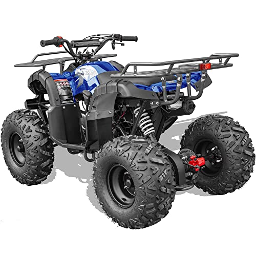 MotoTec Bull 125cc 4-Stroke Kids Gas ATV Blue