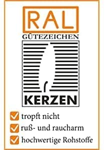 Müller Unscented Pillar Candles - Set of 6 White Candles in Bulk - 2.24 x 4.72 Inch - 32 Hours Long Burning Decorative Candles - Dripless Wax - Smokeless Wick - RAL Quality - Made in Germany