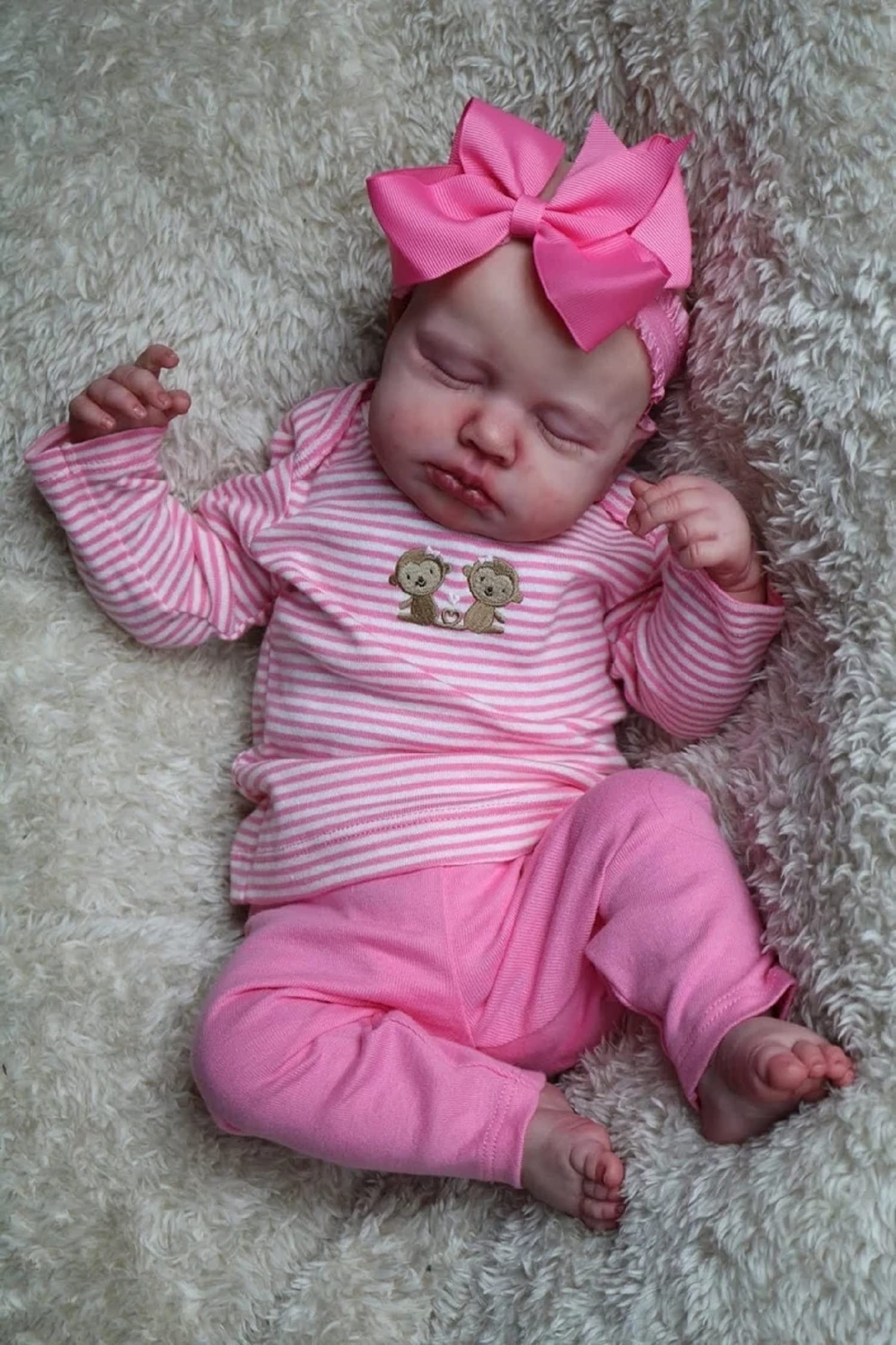 iCradle 20-inch Lifelike Reborn Baby Doll - Realistic Silicone Newborn Toddler Toy for Ages 3+ (013)