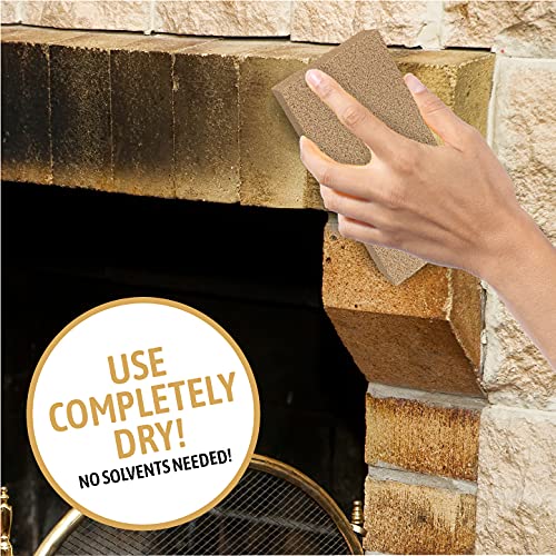 SpongeCo - Dry Cleaning Soot Eraser Sponge - Pet Hair, Smoke, Soot, Dust and Dirt Remover - 3x6 Double, One Unit (2 Pack Single)