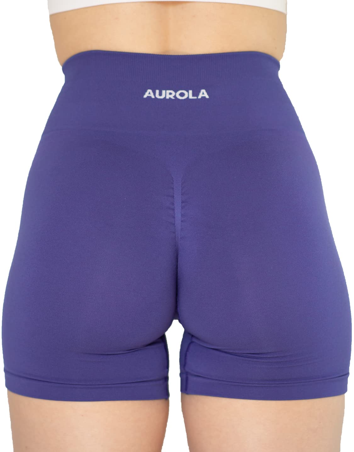 AUROLA Intensify Workout Shorts for Women Seamless Scrunch Short Gym Yoga Running Sport Active Exercise Fitness Shorts(S,Very Peri)