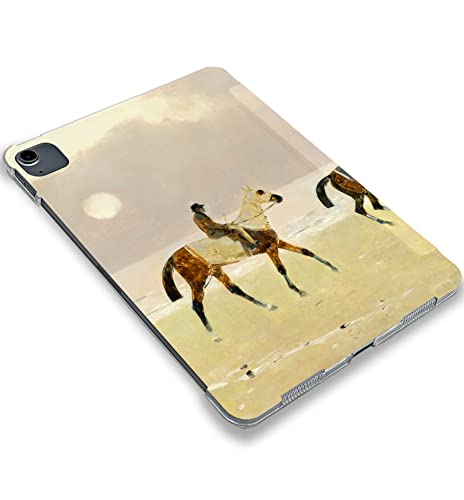 Kawaii Runing Men Horse Animal case Compatible with iPad Mini Air Pro 7.9 8.3 9.7 10.2 10.9 11 12.9 inch Pattern Cover New 2022 2021 Trifold Stand 3 4 5 6 7 8 9 Generation 40 (8.3 Mini 6)