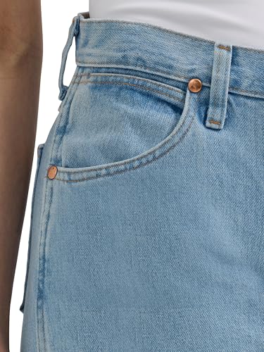Wrangler womens Cowboy Cut Natural Rise Slim Fit Tapered Leg Jeans, Bleach, 9-34 US