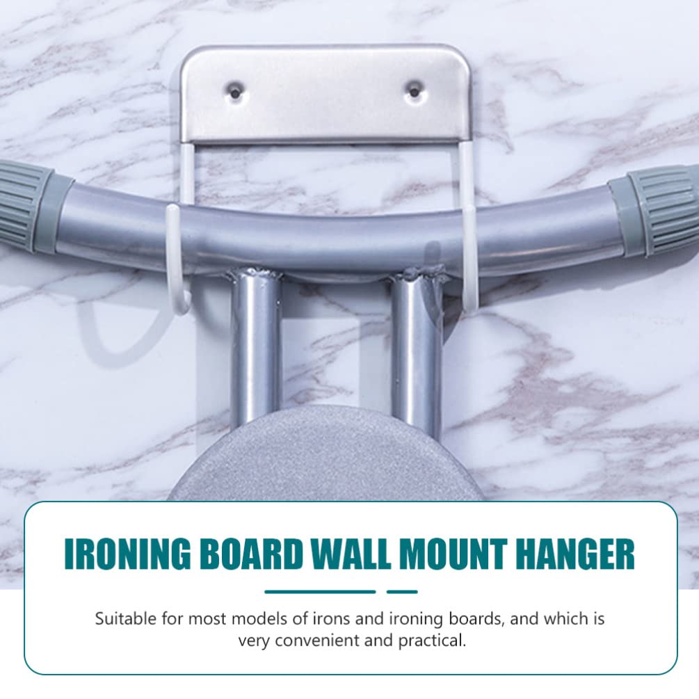 Zerodeko 2pcs Ironing Board Hanger Sundries Hook Irons Storage Hanger Irons Storage Holder Multi-Function Irons Rack Hanging Rack Multi-Function Hook Household Hooks Sturdy Irons Hook
