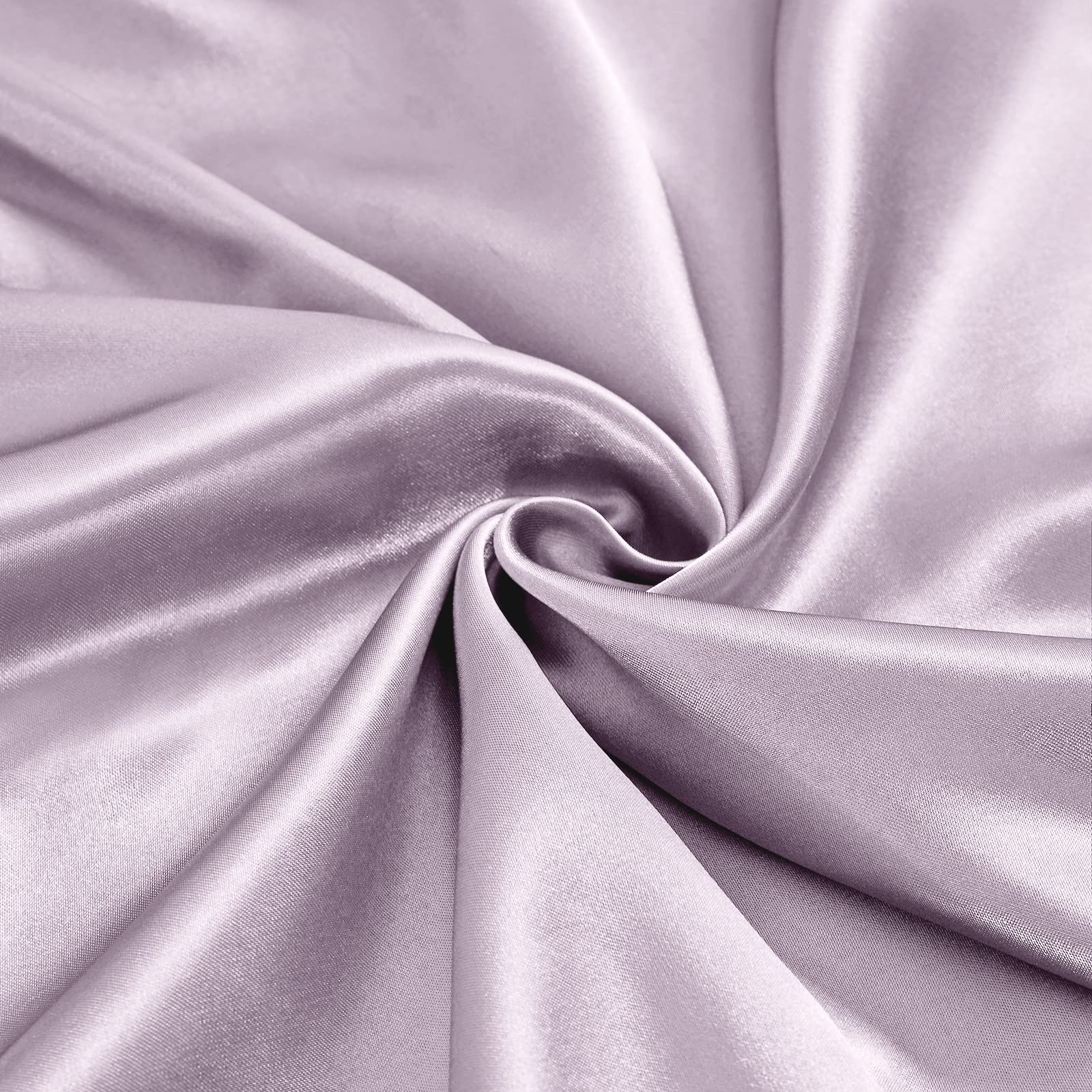 Ersmak 7 Pieces Satin Sheets Set Full Size, Luxury Silky Lavender Satin Bed Sheets Set with 1 Deep Pocket Fitted Sheet, 1 Soft Flat Sheet, 4 Queen Pillowcases and 1 Body Pillowcase