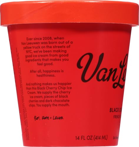 Van Leeuwen Black Cherry Chip Ice Cream 14 oz
