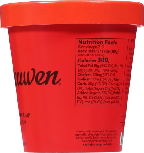 Van Leeuwen Black Cherry Chip Ice Cream 14 oz