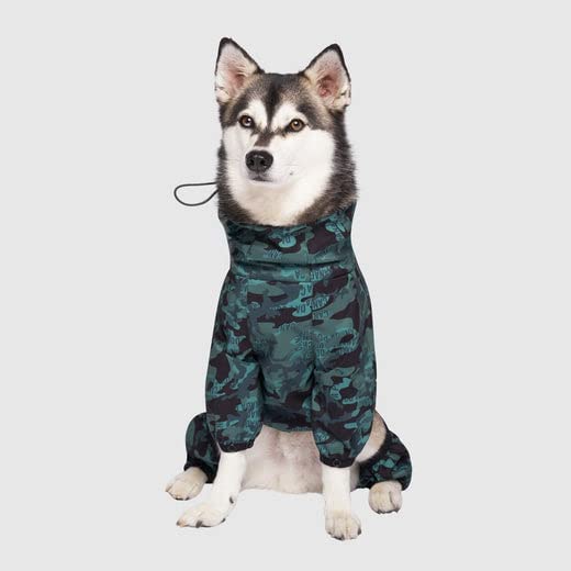 Canada Pooch Slush Suit Water-Resistant Dog Bodysuit (Green Camo, 18)