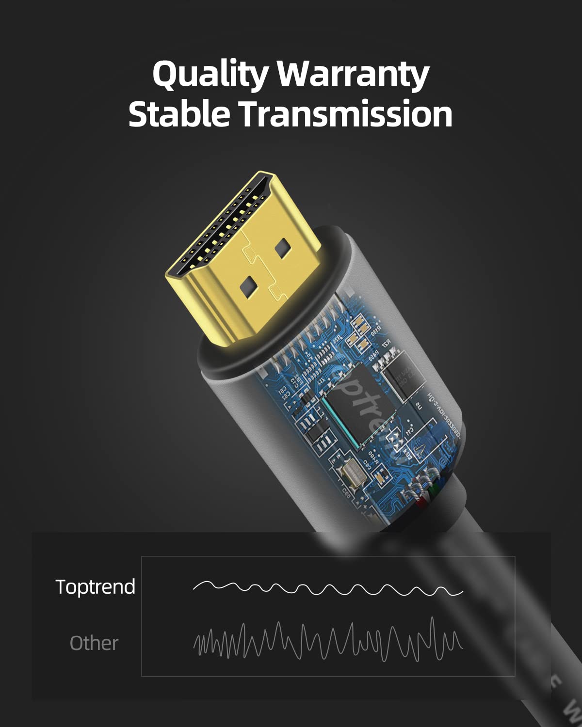8K HDMI 2.1 Cables, High Speed HDMI Cords Support to 48Gbps 4K @120Hz 8K @60Hz DTS:X HDR10 HDCP 2.2 & 2.3 for Sony Samsung LG TCL HDTVs,Roku TVs,PS5,Blu-ray,RTX 3090 (8K 25FT HDMI Cables)