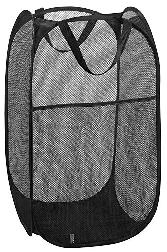 Popup Laundry Hamper (1 & 2 Pack) Foldable Pop-up Mesh Hamper Dirty Clothes Basket with Carry Handles by Simplized
