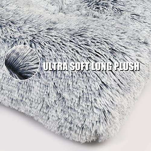 Plush Soft Washable Dog Crate Pad & Bed - Anti-Slip, Large to Small Dogs & Cats