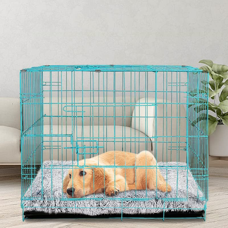 Plush Soft Washable Dog Crate Pad & Bed - Anti-Slip, Large to Small Dogs & Cats