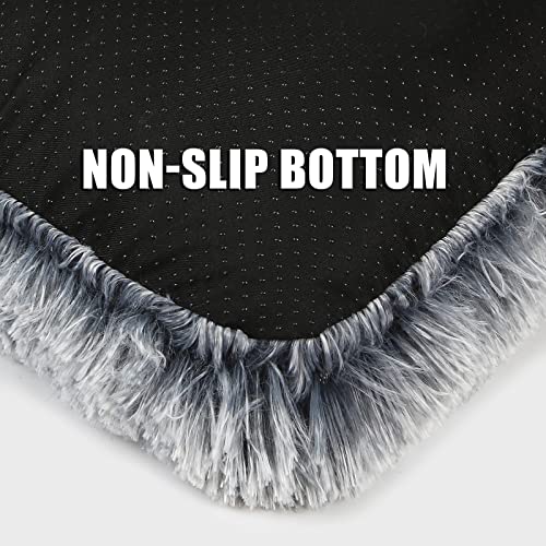 Plush Soft Washable Dog Crate Pad & Bed - Anti-Slip, Large to Small Dogs & Cats