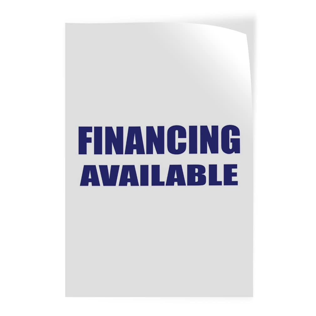 Door Decals Vertical Vinyl Stickers Multiple Sizes Financing Available Promotion Business Industrial Vinyl Luggage & Bumper Stickers for Cars Business 7x10Inches