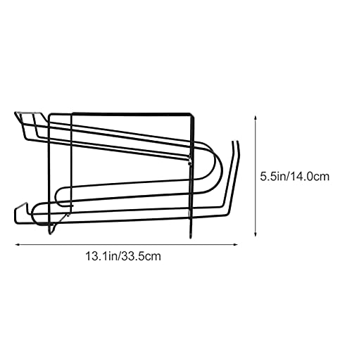 Hemoton Beverage Can Dispenser Rack Automatic Rolling Soda Can Storage Organizer Metal Wire Basket Refrigerator Beer Can Rack for Pantry Shelves Drawer Freezer Black