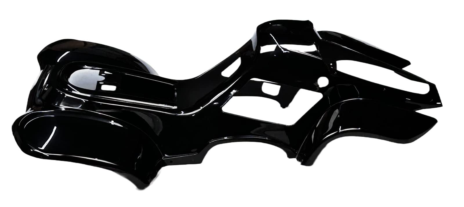 1-Piece Body Plastic Fender for IceBear Coolster 3050 Taotao Chinese Peace SunL MotoTec Kids ATV Quad 110cc (Black)