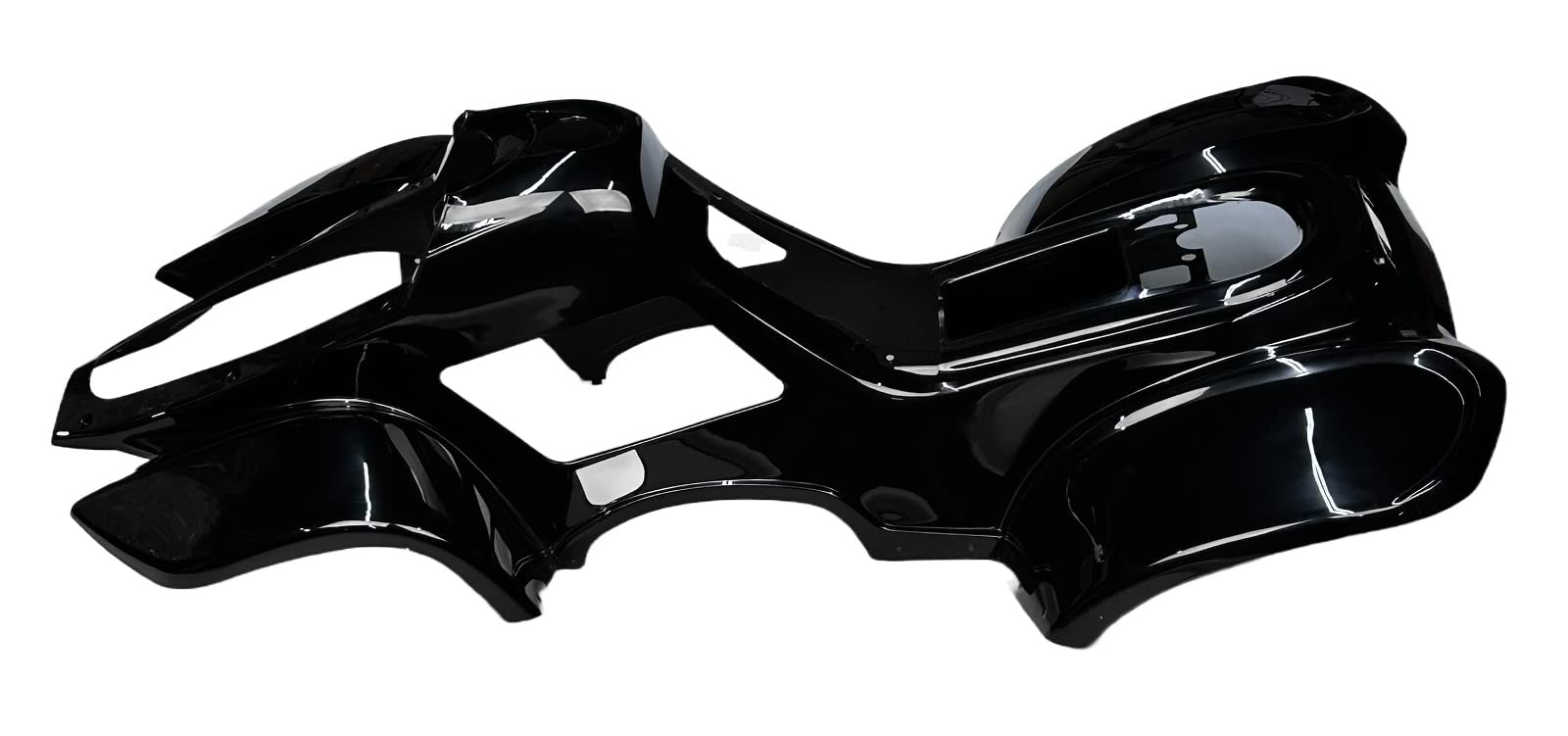 1-Piece Body Plastic Fender for IceBear Coolster 3050 Taotao Chinese Peace SunL MotoTec Kids ATV Quad 110cc (Black)