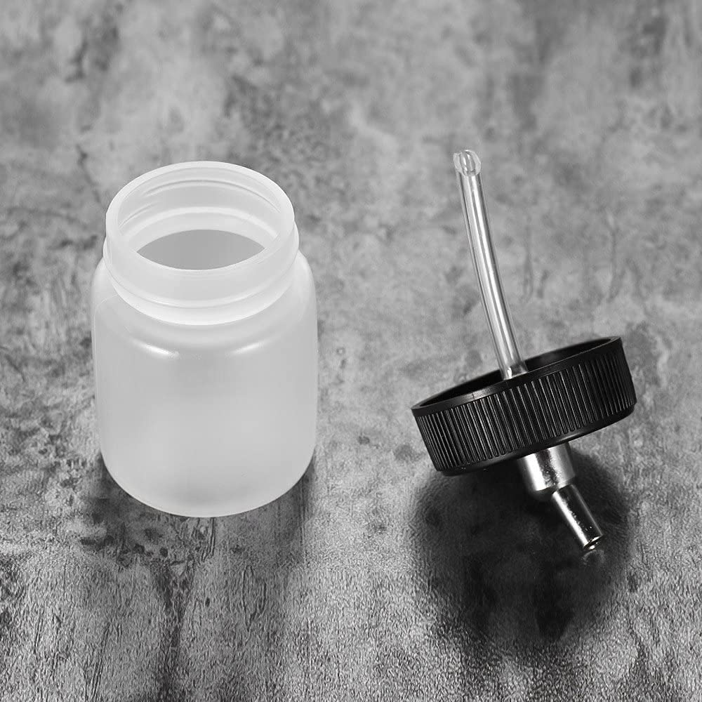 HUBEST 10 x 22CC Dual Action Airbrush Plastic Bottle Standard Suction Lid for Siphon Feed Airbrushes