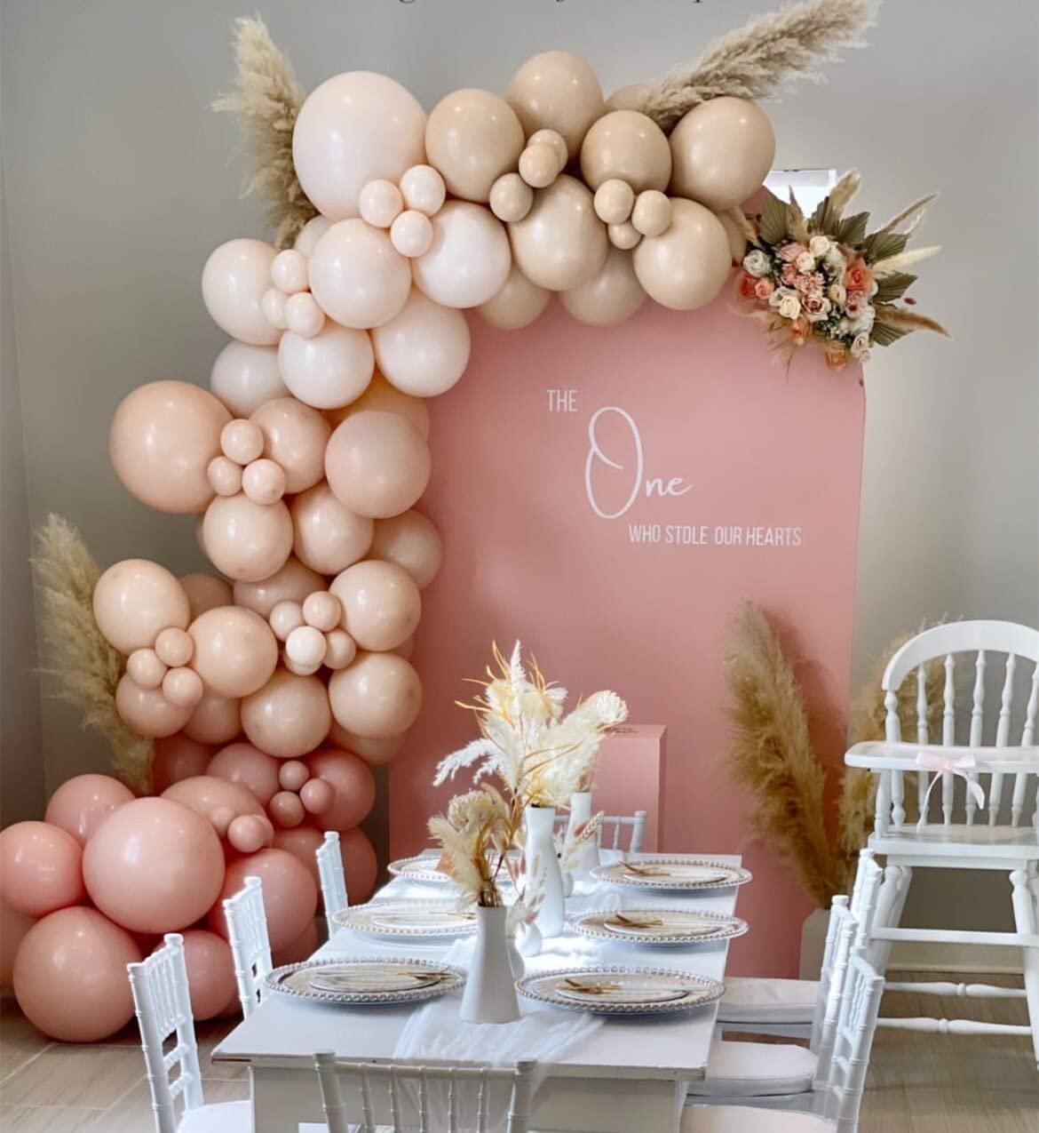Fonder Mols Nude Balloon garalnd Kit, 132pcs Cream Peach Peachy Beige Balloon Garland Kit Boho Bridal Shower Wedding Birthday Party Backdrop Decorations