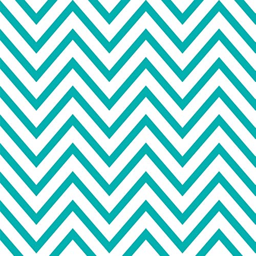 Con-Tact Brand - 60F-C9AL16-01 Adhesive Drawer and Shelf Liner, 18" x 60', Chevron Aqua