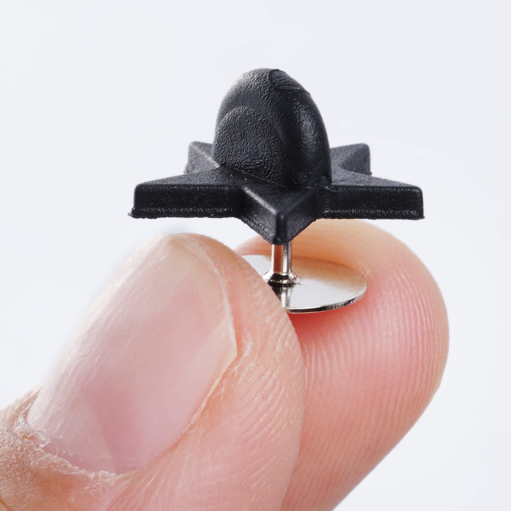 200pcs Black Rubber Pin Backs with 200pcs Blank Pins Star Shape Butterfly Clutch Tie Tacks Backings Pin Holder Keepers for Lapel Pins DIY Accessory