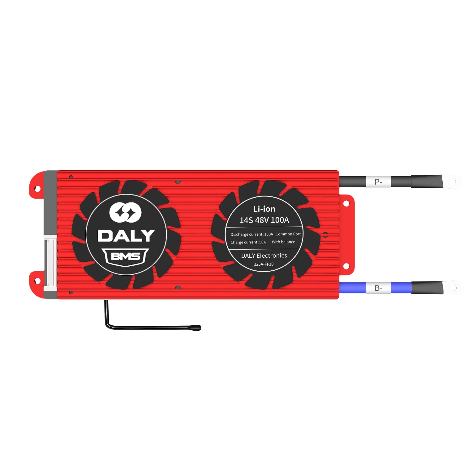 DALY BMS Li-ion 14S 48V 100A PCB Battery Protection Board Common Port with Balance for Lithium Battery Pack Rated 3.7V(Standard BMS,100A)