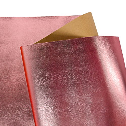 WRAPAHOLIC Wrapping Paper Roll - Mini Roll - 17 Inch x 16.5 Feet - Basics Glossy Rose Gold for Birthday, Holiday, Wedding, Baby Shower