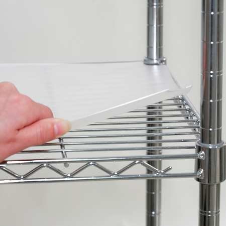 GRAINGER APPROVED Shelf Liner, 60 x 24 in, Clear, 4 set of PK4, Set of 4 (60 x 24 Inch)