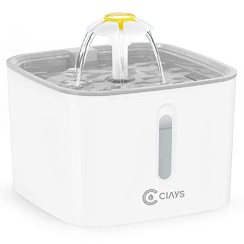 Ciays Automatic Pet Water Fountain, 84oz/2.5L Water Dispenser with 3 Replacement Filters for Cats, Dogs, Multiple Pets