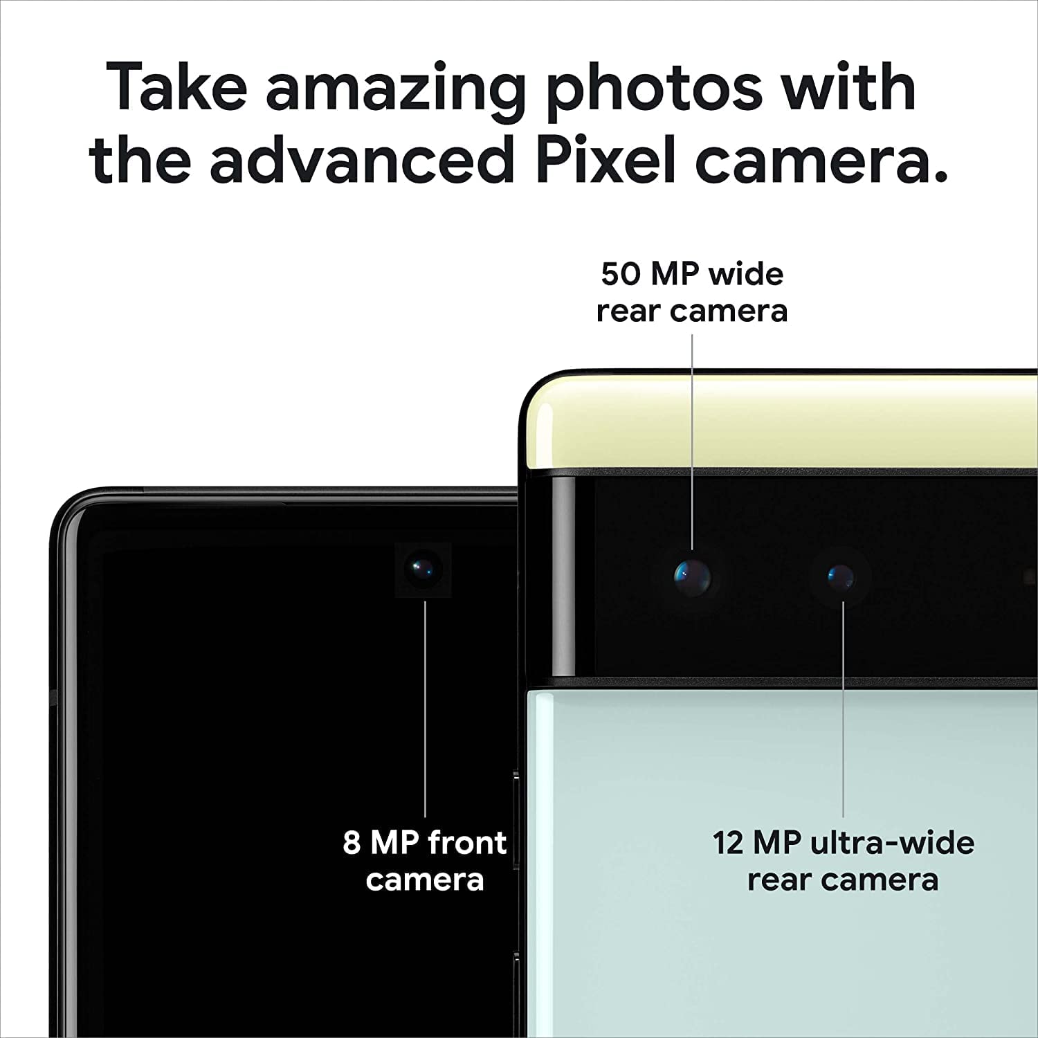 Google Pixel 6 (5G) 128GB Unlocked - Stormy Black (Renewed)