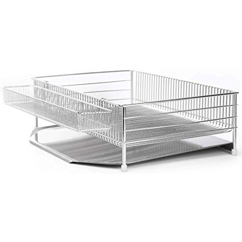 SDGH Stainless Steel Dish Rack - Hanging Shelf Kitchen Drain Rack Storage Filter Shelf