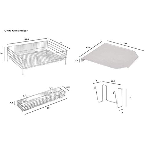 SDGH Stainless Steel Dish Rack - Hanging Shelf Kitchen Drain Rack Storage Filter Shelf