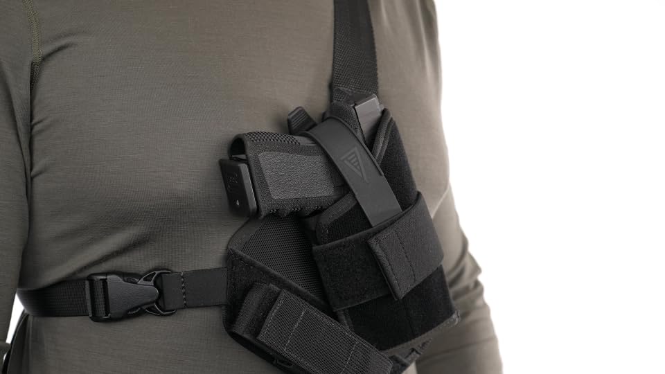 Elite Survival 7105-2-RH Warden Chest Holster, Size 2, Right Hand