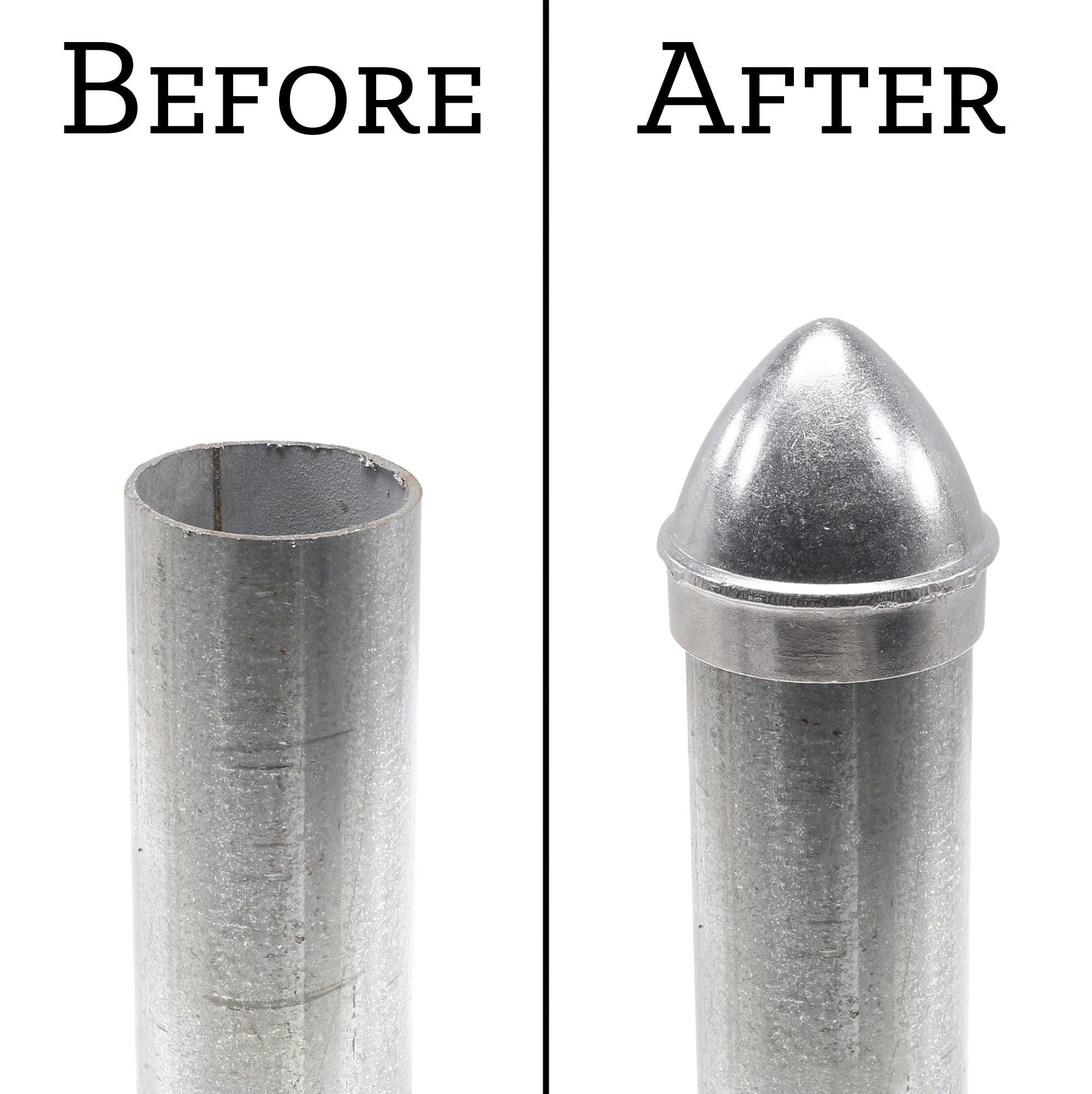Chain Link Fence 1 5/8" External Acorn Post Caps | Die Cast Aluminum Caps | Chain Link Caps | (Pack of 10)
