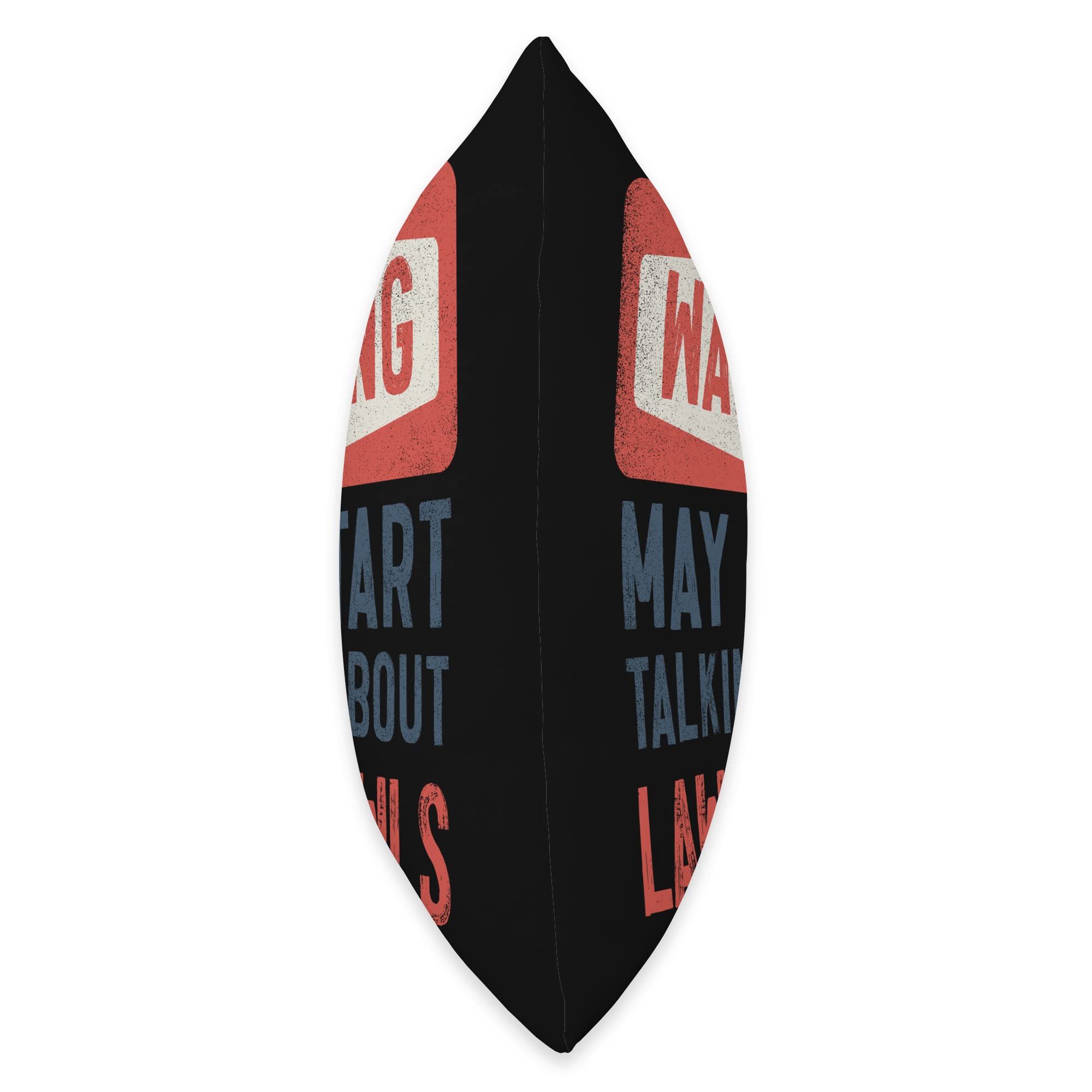 Warning May Start Talking About Lawn Bowls Throw Pillow