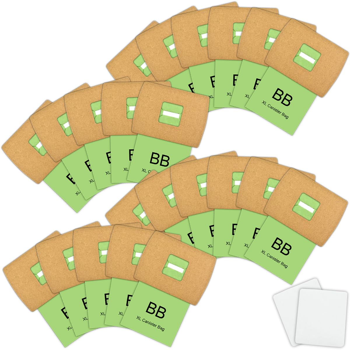 Rstartree 22 Pack PKBB12DW Vacuum Bags Replacement for Oreck BB180, BB280, BB850, BB870, BB880, BB900, BB1000, BB1100, BB1200, CC1600, AK1BB8A, Type BB Compact Canister Bags for Oreck XL Buster B