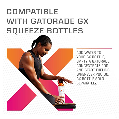 Gatorade unisex adult Gatorade GX Pods, Kiwi Strawberry (24ct), 6 x 4pack 24 Pods US
