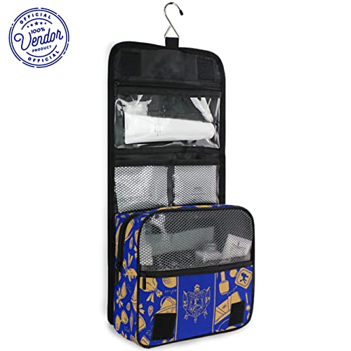 BBGreek Sigma Gamma Rho Official Vendor - Travel Toiletry Hanging Bag Organizer - Greek Letters - SGRho - Sorority Paraphernalia