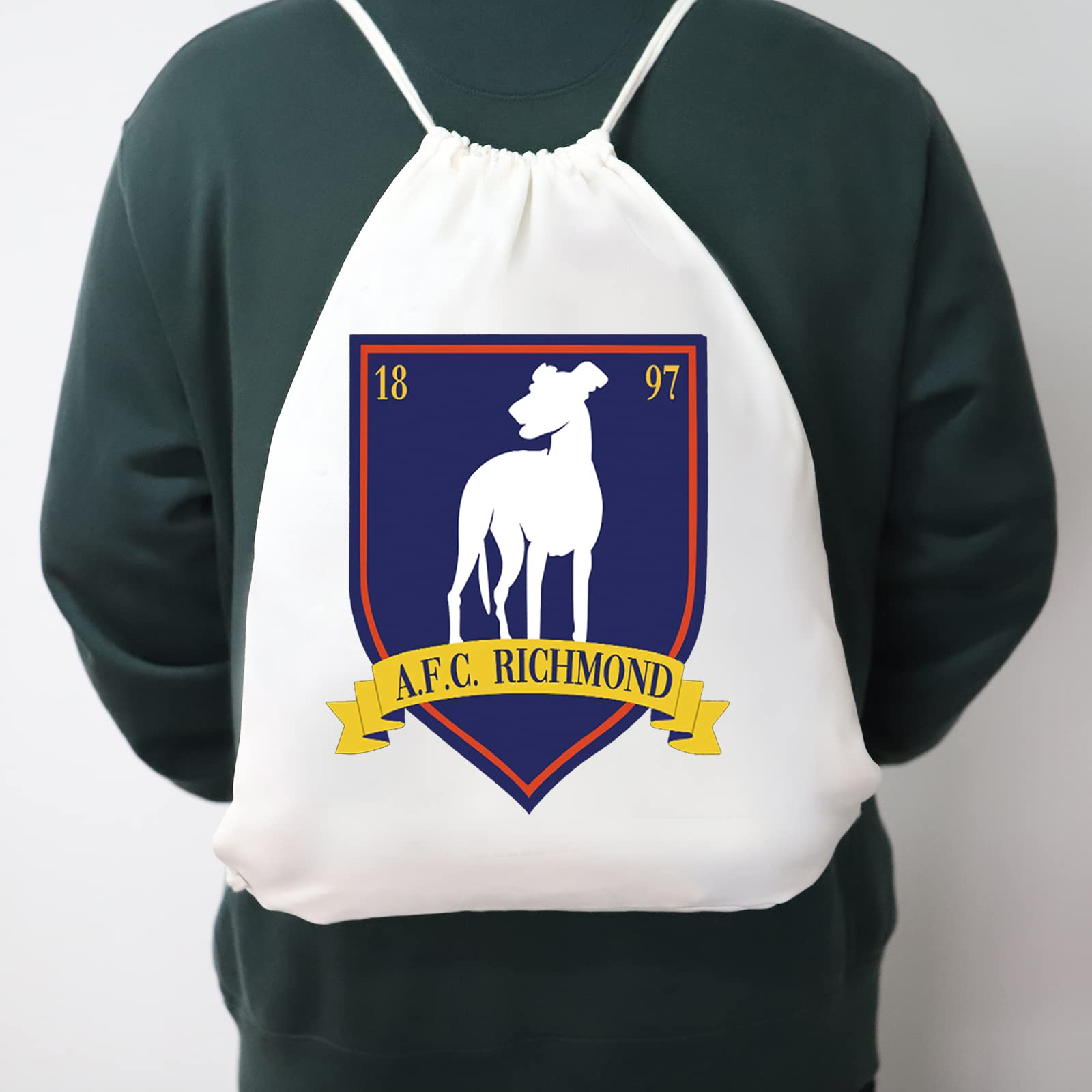 TOBGBE TV Show Gift TV Show Characters Inspired Drawstring Backpack Funny Gift TV Show Merchandise Soccer Football Lover Bag (AFC DB)